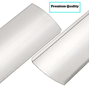 SUONA 15 5/8 Inch SS Heat Plates Shield for Kenmore 148.45961610 148.23683310 148.20125510 148.16656011 148.34176411 Grill Replacement Parts for Master Forge P3018 SH3118B Heat Diffuser 4 Pack ST-45-4