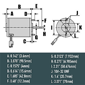 AMBITIONMOTOR Salt Spreader Motor Replaces Buyers SaltDogg 3000966 for ATVS15A UTVS16
