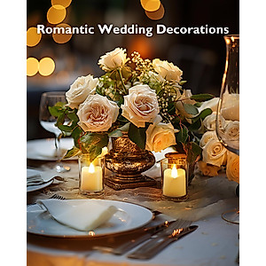 Homemory 24Pack Heart Shaped Flameless Flickering Led Votive Candles,200+Hour Lasting Battery Operated Tealights for Romantic Night,Valentine's Day,Anniversary Decor