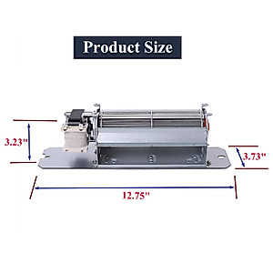 Replacement Fireplace Blower Fan Kit for Continental Napoleon Fireplaces, GZ550-1KT GZ550 Fireplace Blower, Fireplace Blower Kit for Continental BCDV36NTR CDV36PTR CDV34 CDV36NTR, Rotom HB-RB58 HBRB58