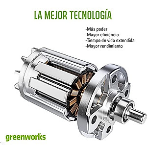 Greenworks 24V 13-Inch Brushless Push Lawn Mower, Cordless Electric Lawn Mower with 4.0Ah USB (Power Bank) Battery and Charger Included