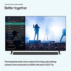 VIZIO M-Series All-in-One 2.1 Immersive Sound Bar with 6 High-Performance Speakers, Dolby Atmos, DTS:X, Built in Subwoofers and Alexa Compatibility, M213ad-K8, 2023 Model