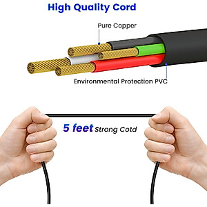 Replacement for Shark Vacmop Charger Compatible with Shark VM252 VM251 VM252C QM250 VM200 VM200C VC200 UM205 VC205 Hard Floor Vacuum Mop Charger