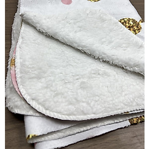 Deven Personalized Sherpa Fleece Baby Blankets for Boys,Girls,Cowboy Quilt,Custom New Born Receiving Blanket with Name for Baby Shower 30x40 in Gift