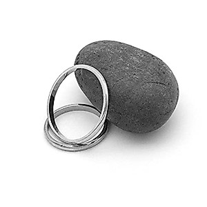 8 PCS Silver Ring Set Titanium Stainless Steel Band Rings for Women Teen Girls Cute 2mm Cute Small Stacking Finger Rings for Knuckle Size 3-10