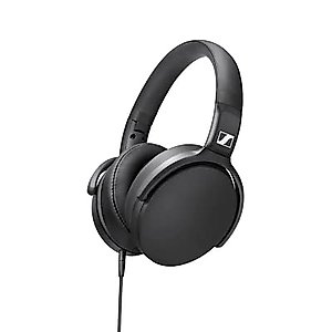 Sennheiser HD 400S Closed Back, Around Ear Headphone with One-Button Smart Remote on Detachable Cable (Renewed)