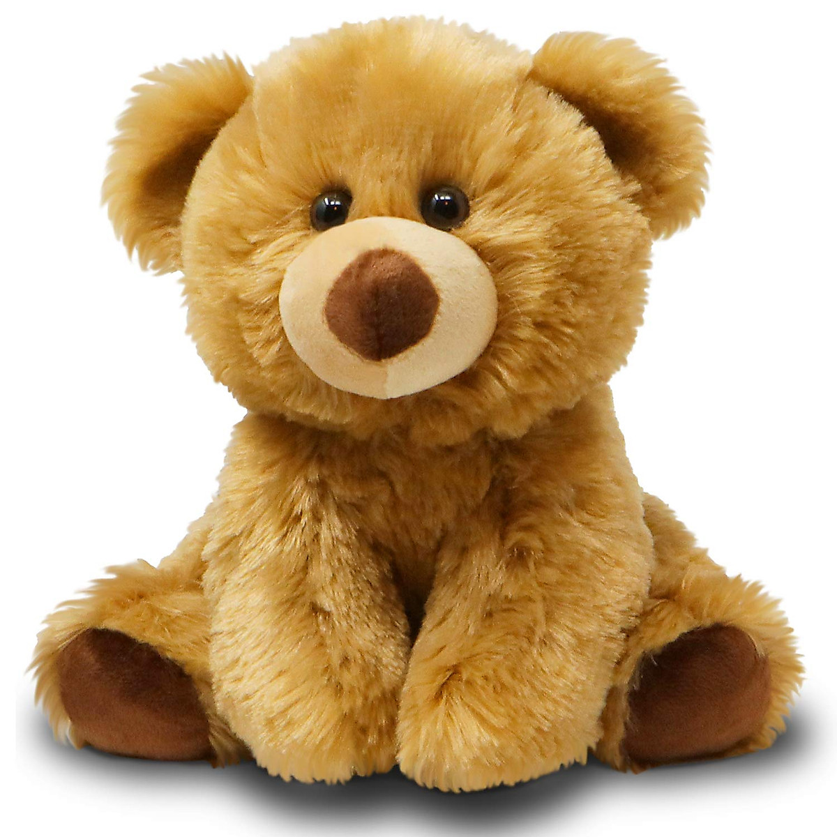 Fluffuns Teddy Bears - 9" - Cute Stuffed Animal in 3 Colors - 3-Pack of Stuffed Bears: Brown, Golden, White Teddy Bear- Plush Toy - Great Gift for Baby Girl, Boy, Kid and More!