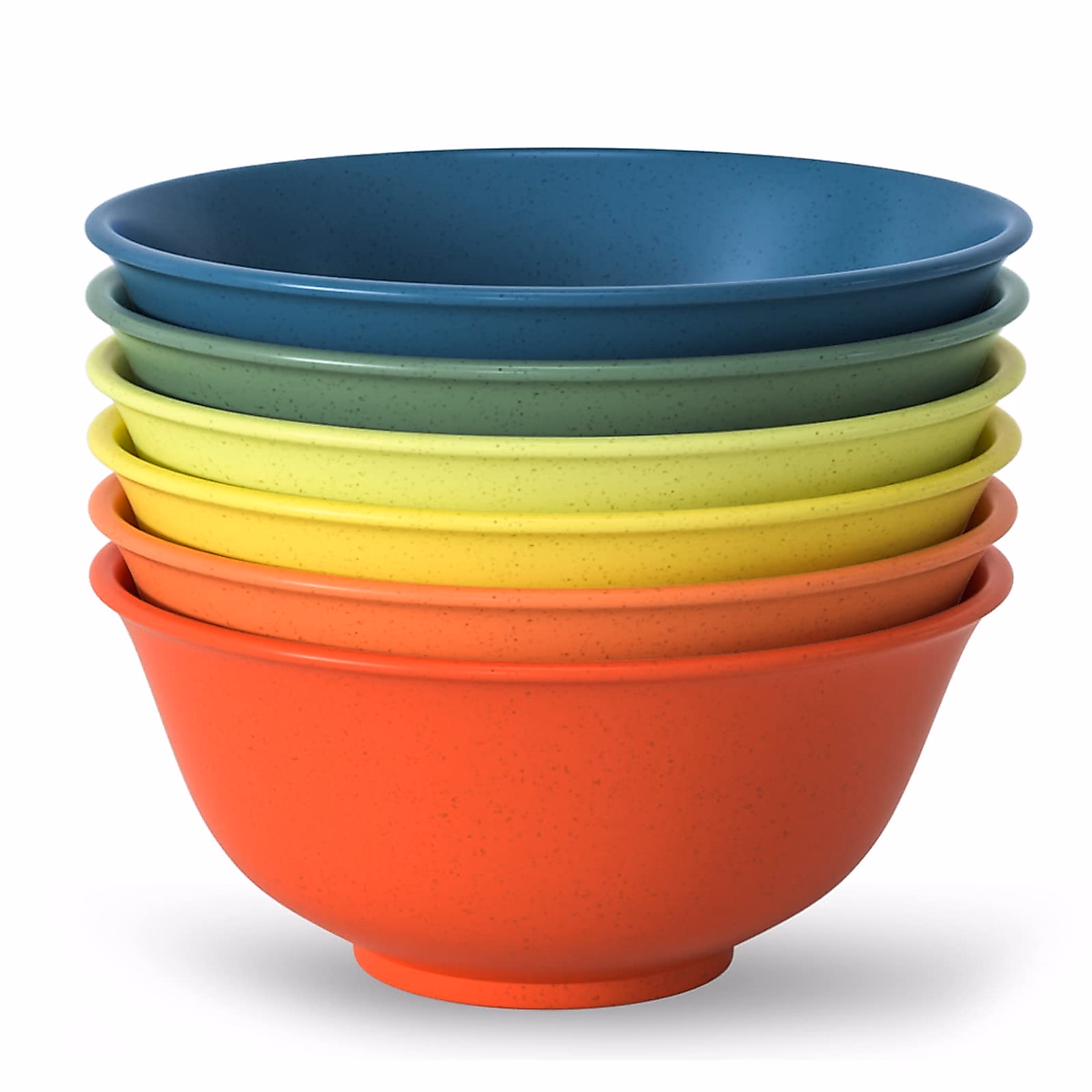 [Set of 6] 27 Oz Unbreakable Cereal Bowls Reusable Wheat Straw Fiber Bowl Sets - Dishwasher & Microwave Safe Bowl BPA Free - for Cereal, Fruit, Rice and Snack ect.