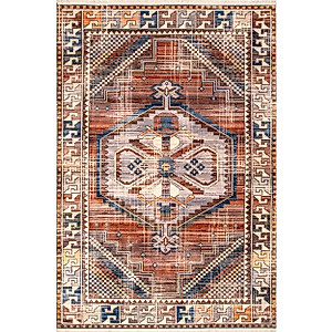 nuLOOM Vintage Deborah Tassel Area Rug, 4x6, Rust