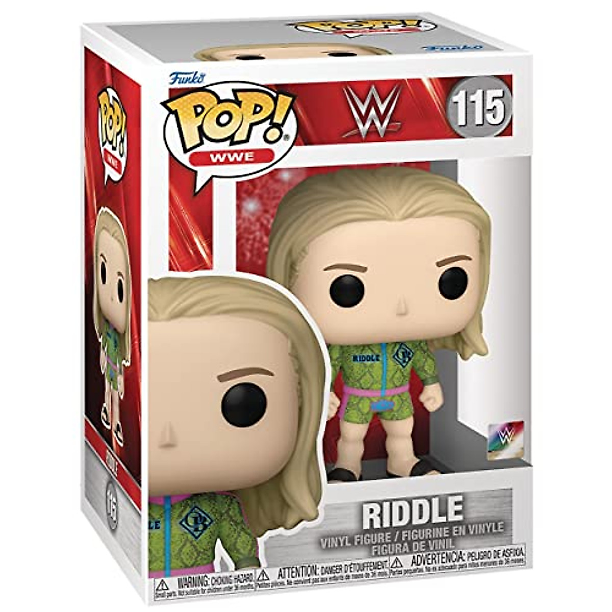 POP WWE: Matt Riddle Funko Vinyl Figure (Bundled with Compatible Box Protector Case), Multicolor, 3.75 inches