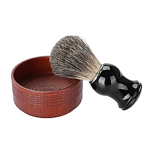 HURRISE Wooden Shaving Soap Bowl, Unbreakable Shaving Cup Soap Bowl Shaving Mens Shaving And Grooming Sets Shave Soap Cup,Smooth Shaving Mug Bowl For Shaving Mug Bowl