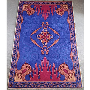 Aladdin Rug, Aladdin, Magic Carpet, Fantastic Rug, Living Room Rug, Kids Room Rug, Ethnic Rug, Minimalist,Custom Rug, Floor Rug, Area Rug p387 (1.6x1.9 feet-50x60cm), 1.6x1.9 feet-50x60cm(MatSize)