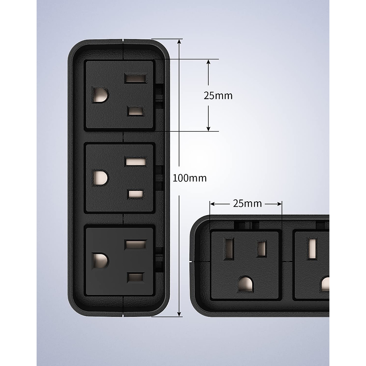 Outdoor Smart Plug, Outdoor Wi-Fi Outlet with 3 Sockets, Compatible with SmartThings, Alexa, Google Home, Wireless Remote Control/Timer by Smartphone, IP44 Weatherproof, FCC/RoHS Certified