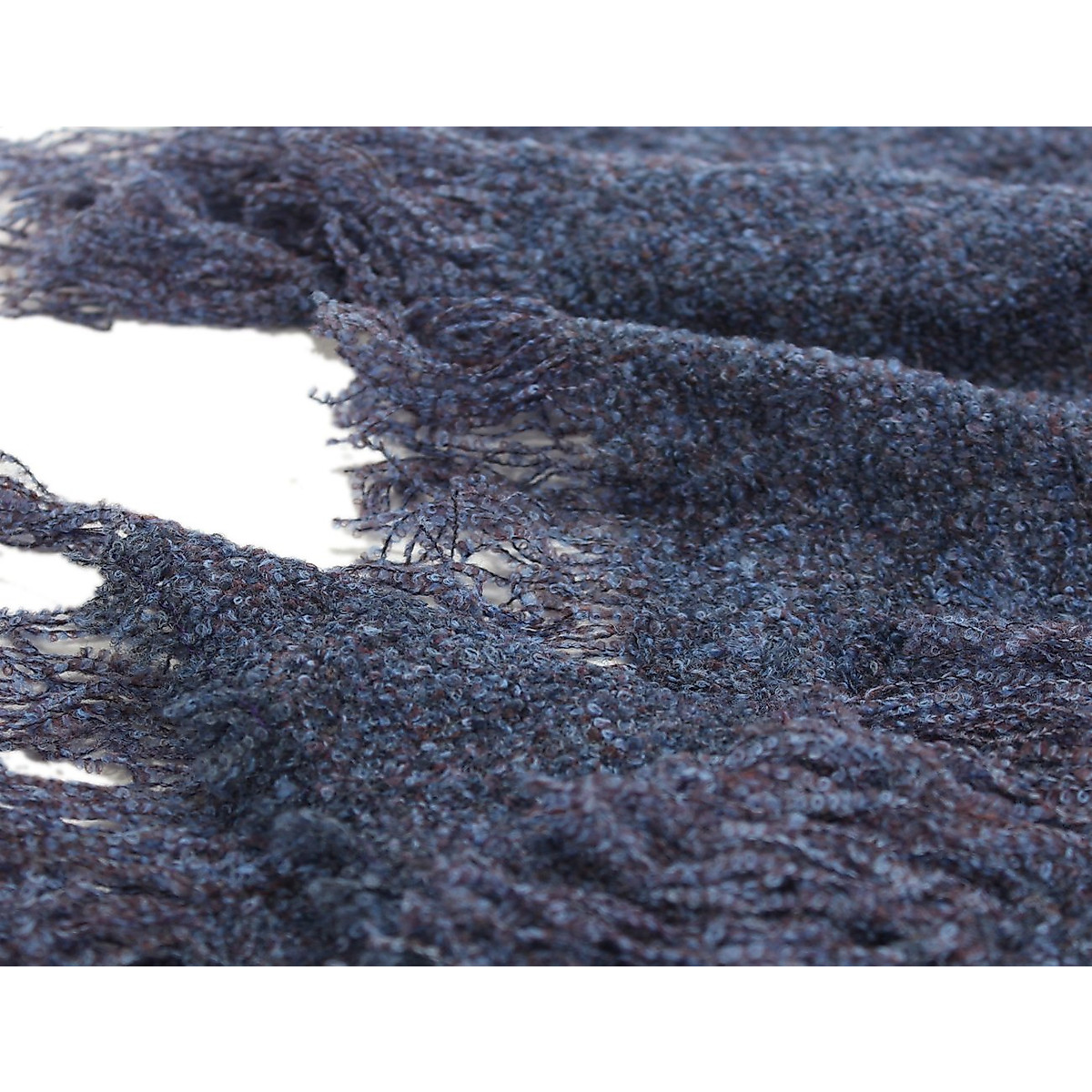 Biddy Murphy Irish 100% Soft Lambswool Pashmina Shawl & Wrap for Women, Mountain Blue