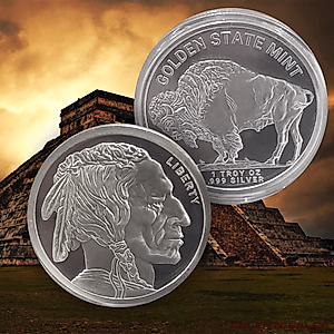 1 oz .999 Buffalo Authentic Silver Round