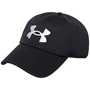 Under Armour Men's Blitzing Adjustable Hat , Black (001)/White , One Size Fits Most