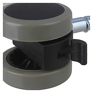 Casters Swivel casters Heavy Duty 5 Pack PU Casters Wheel Set 2 Inch Office Chair Swivel Casters, Wheels Grip Ring Stem with Brake for Workbench