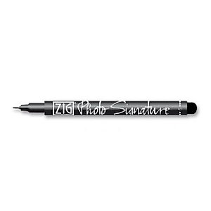 12 Pack ZIG Photo Signature Pen Black Papercraft, Scrapbooking (Source Book) by Zig