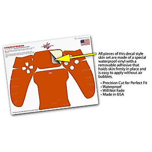 WraptorSkinz Skin Wrap compatible with Sony PS5 DualSense Controller Solids Collection Burnt Orange (CONTROLLER NOT INCLUDED)