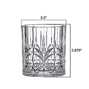 Amazing Abby - Whitney - 14-Ounce Plastic Whiskey Glasses (Set of 4), Plastic Wine Glasses, Reusable, BPA-Free, Shatter-Proof, Dishwasher-Safe, Perfect for Poolside, Outdoors, Camping, and More