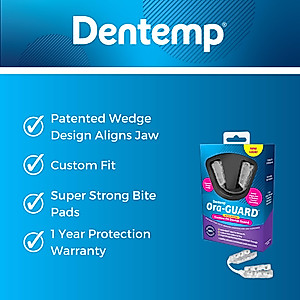 Dentemp Ora-Guard Custom Fit Dental Guard - Bruxism Night Guard for Teeth Grinding - Mouth Guard for Clenching Teeth at Night - Comfortable Mouth Guard for Sleeping - Relieve Soreness in Jaw Muscles…
