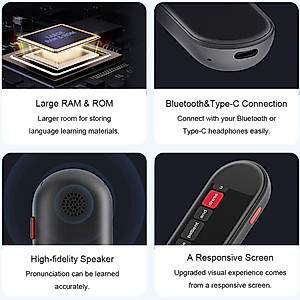 youdao Electronic Language Translator Device Dictionary Pen 2 Portable Scanning Translator for Language Learners Scanning Reading Pen (English Interface)(Need to be Charged to 100% at First use)