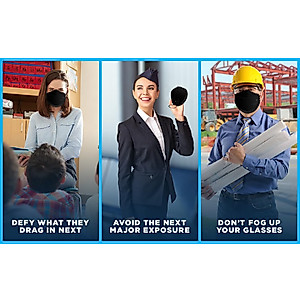 Breatheze KN95 Face Masks Made In USA FDA Registered - Disposable KN95 Mask - 3D Style, 10-pack Black