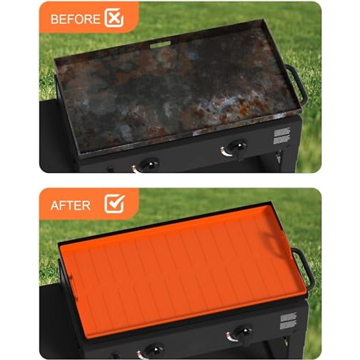 Silicone Griddle Mat for Blackstone 28 Inch Griddle Top,Heavy Duty Food Grade Silicone Cover for Blackstone,Griddle Accessories for Blackstone(28 Inch Includes Magnets)