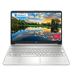 HP 2022 Newest 15 Laptop, 15.6" Full HD Display, AMD Ryzen 5 5500U Hexa-Core Processor, 8GB DDR4 RAM, 512GB PCIe SSD, Webcam, HDMI, Bluetooth, Type-C, Wi-Fi, Windows 11 Home, Silver