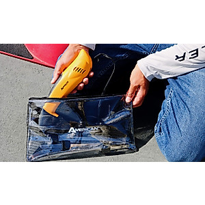 American Angler PRO Professional Grade Electric Fillet Knife Sportsmen's Kit – 110 Volt High Performance Ergonomic Motorized Handset with Five Kinds of Stainless Steel Blades, 32352DS