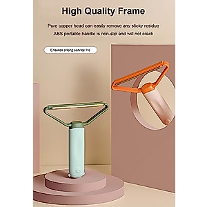 SUJAYU Pet Hair Remover, 2 in 1 Pet Hair Remover Fur Remover Dog Hair Remover Cat Hair Remover, Cat Hair Remover Furniture Pet Hair Remover for Couch Pet Hair Remover for Laundry (Green)