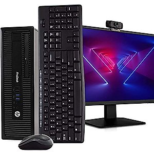 HP SFF Computer Desktop PC, Intel i5, 16GB RAM 512GB SSD, New 22-inch FHD LED Monitor,Webcam, 16GBFlash Drive,Wireless Keyboard & Mouse, DVD, WiFi, Windows 10 Pro (Renewed)