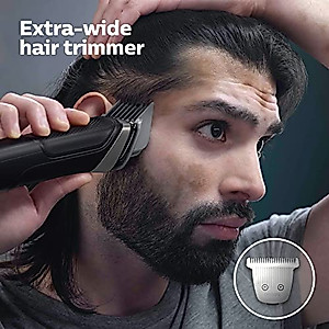 Philips Norelco Multigroom Series 5000 18 Piece, Beard Face, Hair, Body and Intimate Hair Trimmer for Men - NO BLADE OIL MG5910/49