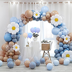 RUBFAC Balloon Arch Kit with Base and 12 Pack Balloon Stick Holder with Base for Table Reusable Balloon Stand Kit for Birthday Baby Shower Wedding Party Decoration