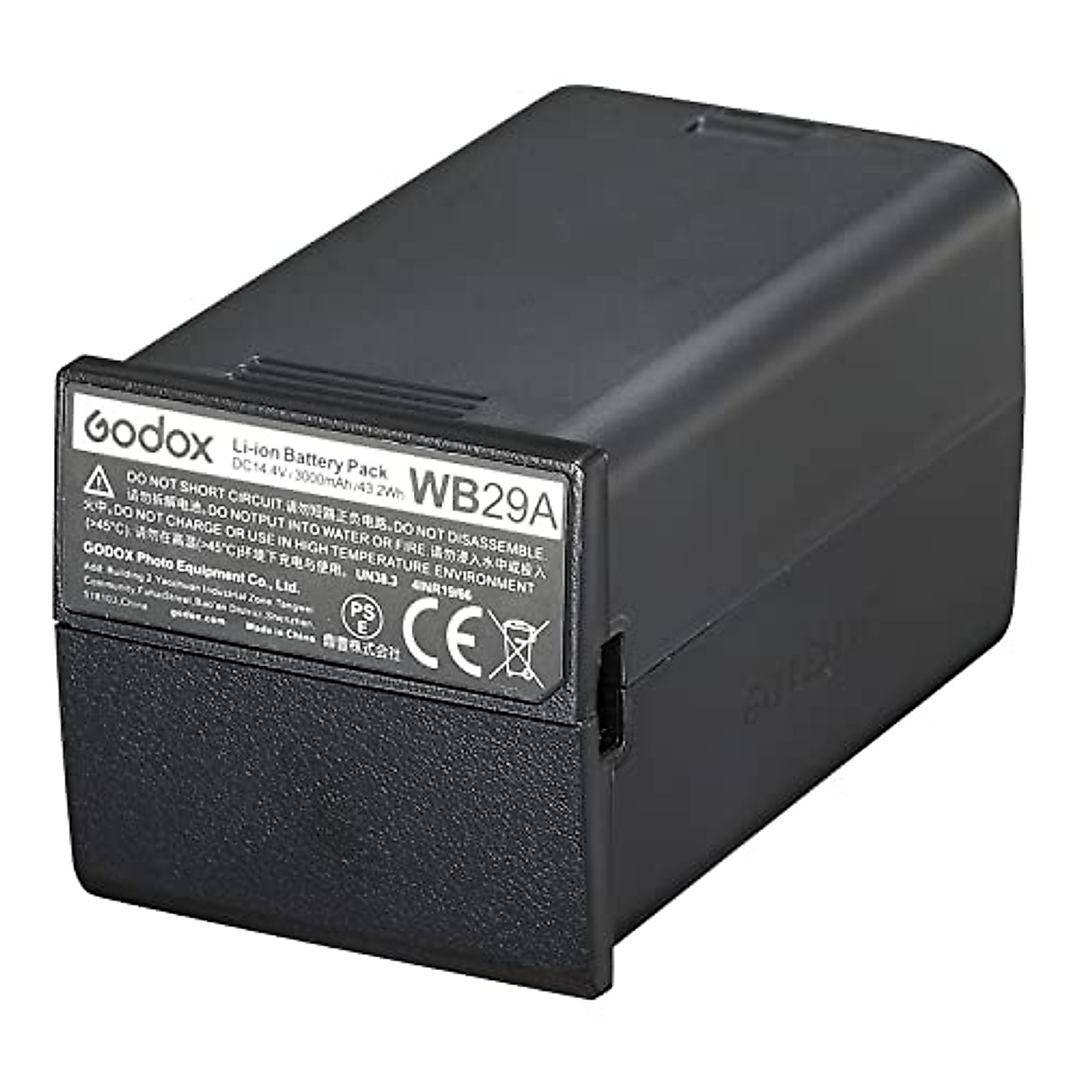 GODOX WB29A 14.4V 3000mAh Replacement Lithium Battery Pack AD200, AD200Pro Pocket Flash Light with USB LED, (Update Version of WB29 Battery)