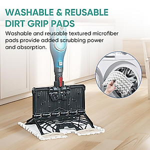 3 Pack Steam Mop Pads Replacement P184WQ for Shark Lift-Away Pro & Genius Steam Pocket Mop System S3973 S3973D S3973WM S5001 S5002Q S5003A S5003D S5004 S5004W S6001W S6001WM S6002 S6002C S6003D S6003W