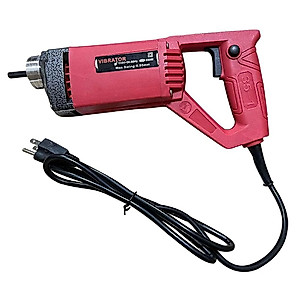 850W Handheld Electric Concrete Vibrator Vibrating Power Tool, Air Bubble Remover, 4.9 feet Flex Hose Immersion Shaft