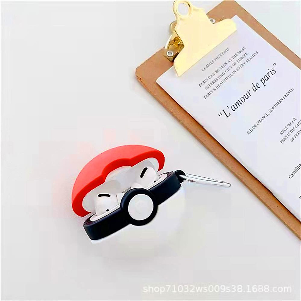 AirPod 2/1 Cases Cartoon Animation Unique Design, Kawaii Funny Skin, Suitable for Airpods Air Pods 2/1 Cover Gift Skins for Men, Women, Youth and Teenagers (Plus Poke Ball)