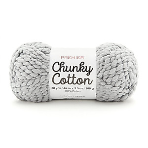 Premier Yarns Chunky Cotton Yarn, Ideal Yarn for Crocheting and Knitting, Super Bulky Yarn, Machine-Washable, Mustard, 3.5 oz, 50 Yards