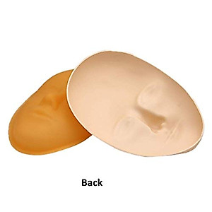 Practice Skin Head 5D Fake Skin Eyebrow Eyeline Lips Model for Professional Makeup Mannequin Training Head Face For Beginner Makeup for Beginners and Artists 1