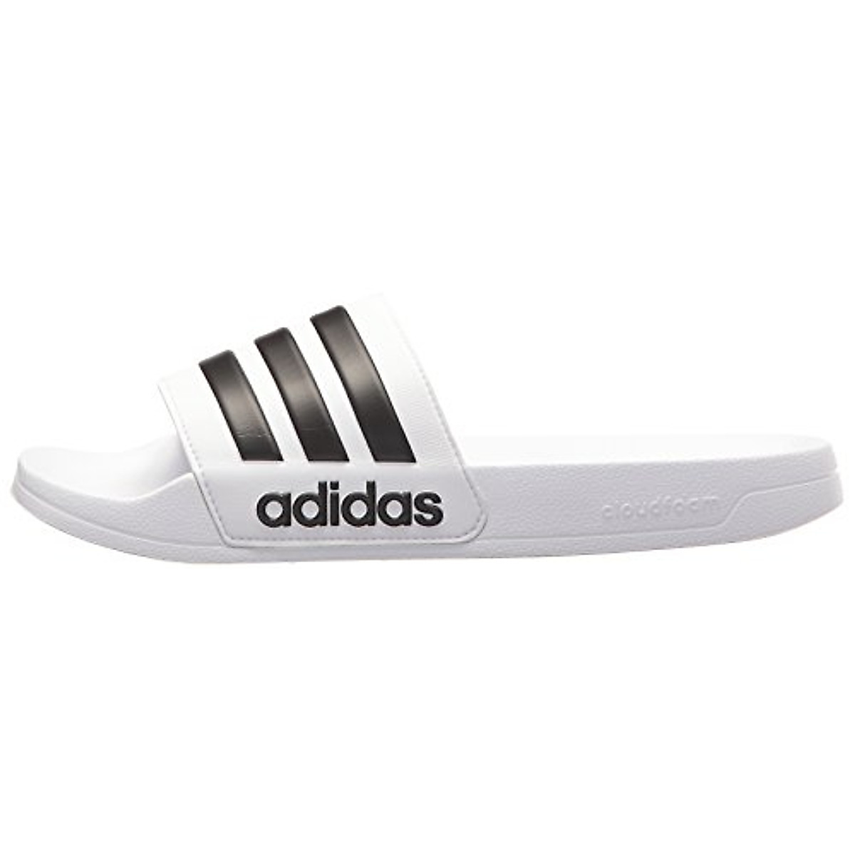 adidas Men's Adilette Shower Slides White/Core Black/White 13