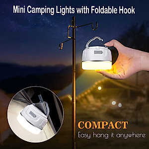 Sinvitron Camping Lantern 1000LM, 5200mAh Camping Lights with Remote Control, Up to 150H Running, 5 Lighting Modes,IPX5 Waterproof Emergency Light for Home,Power Outages, Hiking,Fishing (White)