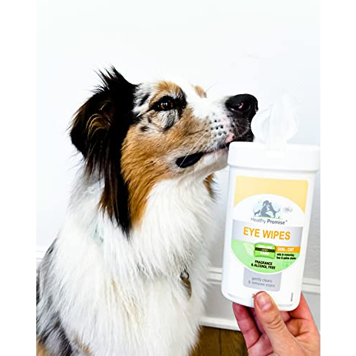 Four Paws Healthy Promise Pet Eye Wipes for Dogs and Cats 25 Count