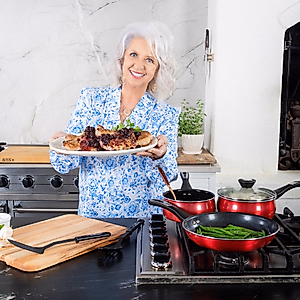 Paula Deen PD12PASSBK 12 Piece Cookware Set Black