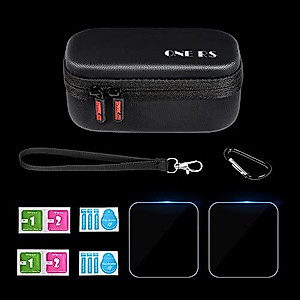 Tomat Camera Carrying Case+Tempered Glass Screen Protector for Insta360 ONE RS Camera