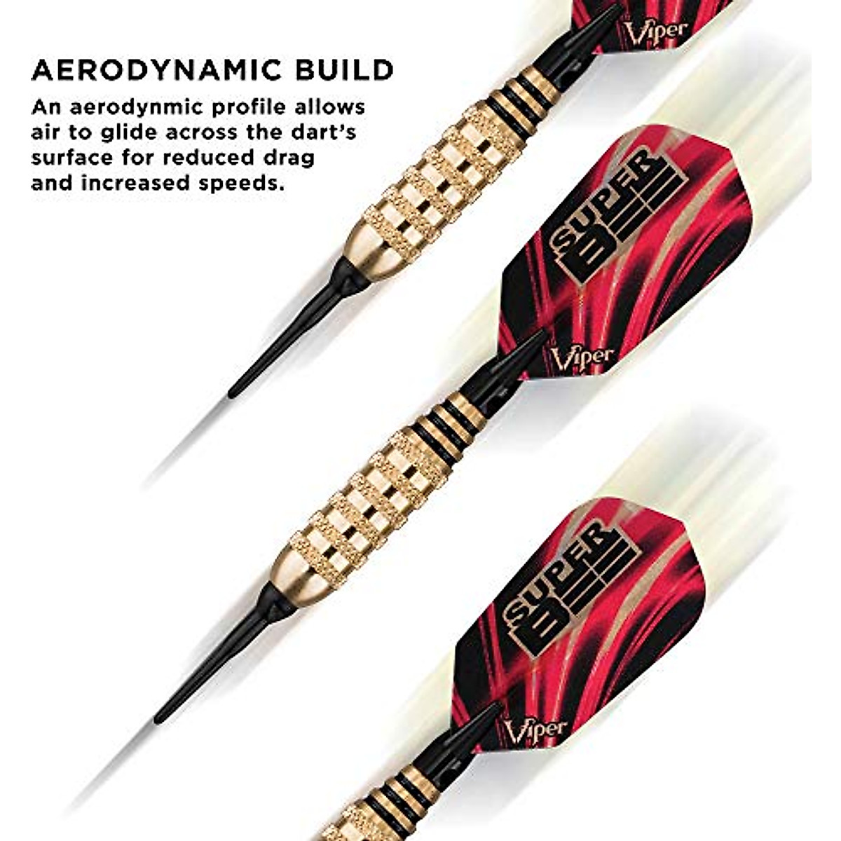 Viper by GLD Products Super Bee Soft Tip Darts: Brass, 16 Grams