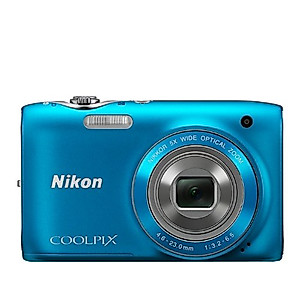 Nikon COOLPIX S3100 14 MP Digital Camera with 5x NIKKOR Wide-Angle Optical Zoom Lens and 2.7-Inch LCD (Blue)