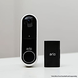 Arlo Rechargeable Video Doorbell Battery - Arlo Certified Accessory - Works with Arlo Essential Wire-Free Video Doorbell, Back-Up Battery, Easy Installation, Black - VMA2400
