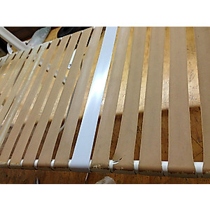 2" x20' ft Vinyl Straps for Patio Chairs Repair Outdoor Lawn Furniture Strapping Matte Finish (Gray) + 20 Free Rivets!