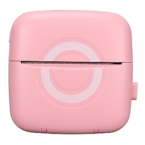 Sanpyl Mini Printer, 200DPI Resolution Inkless Thermal Printer, Ergonomic Lightweight Portable Printer for Home Office Travel Gift(Pink)